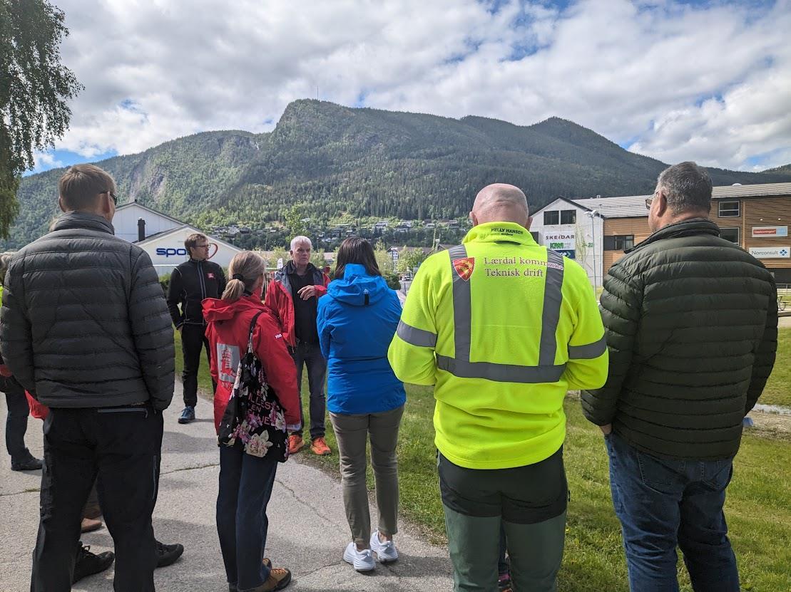 Besøk fra Lærdal kommune og NVE vest med tema flomsikringsprosjektet ...